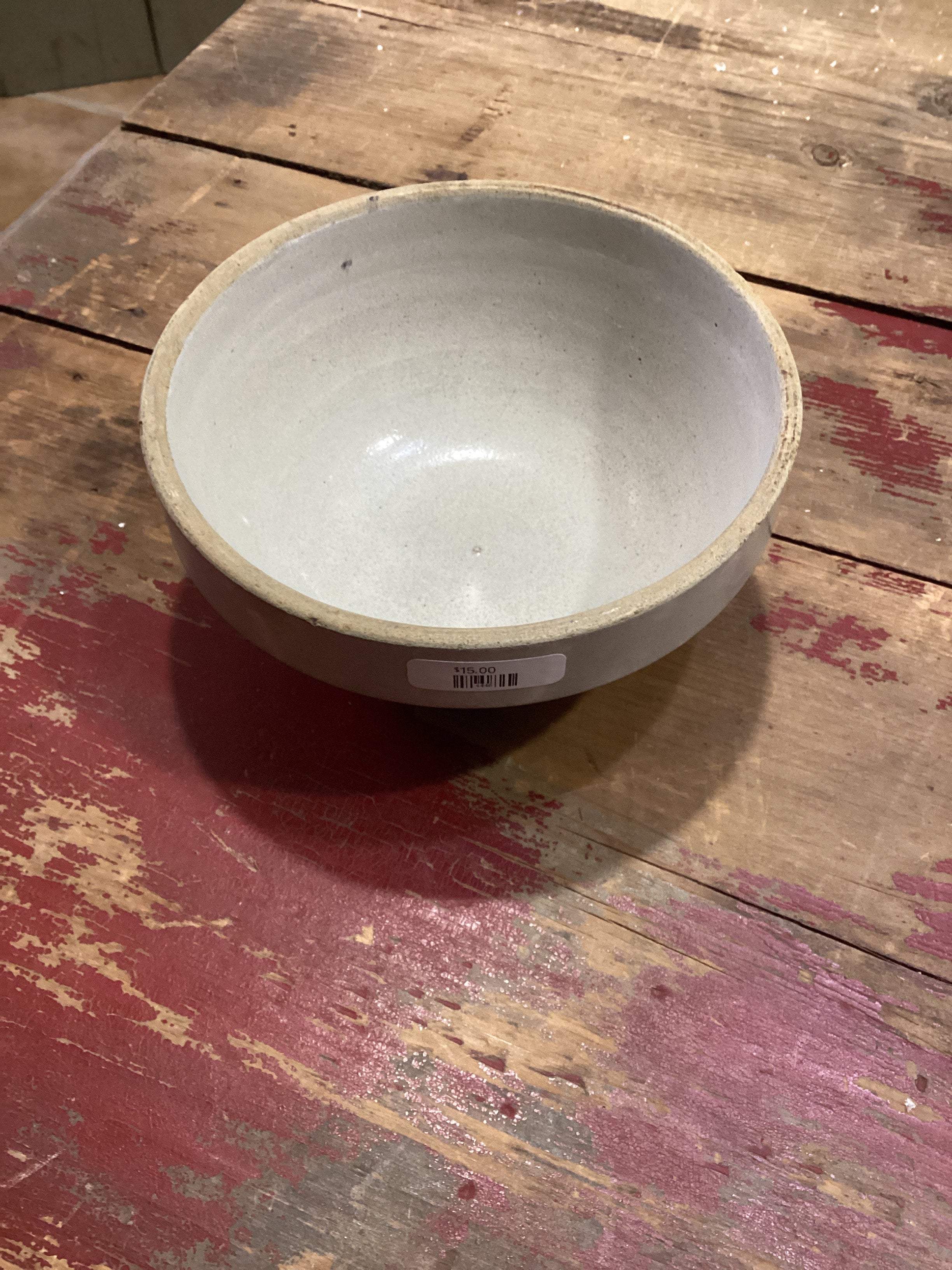 Small White Pottery Bowl | Primitive Peddler 206 2nd Street SE ...