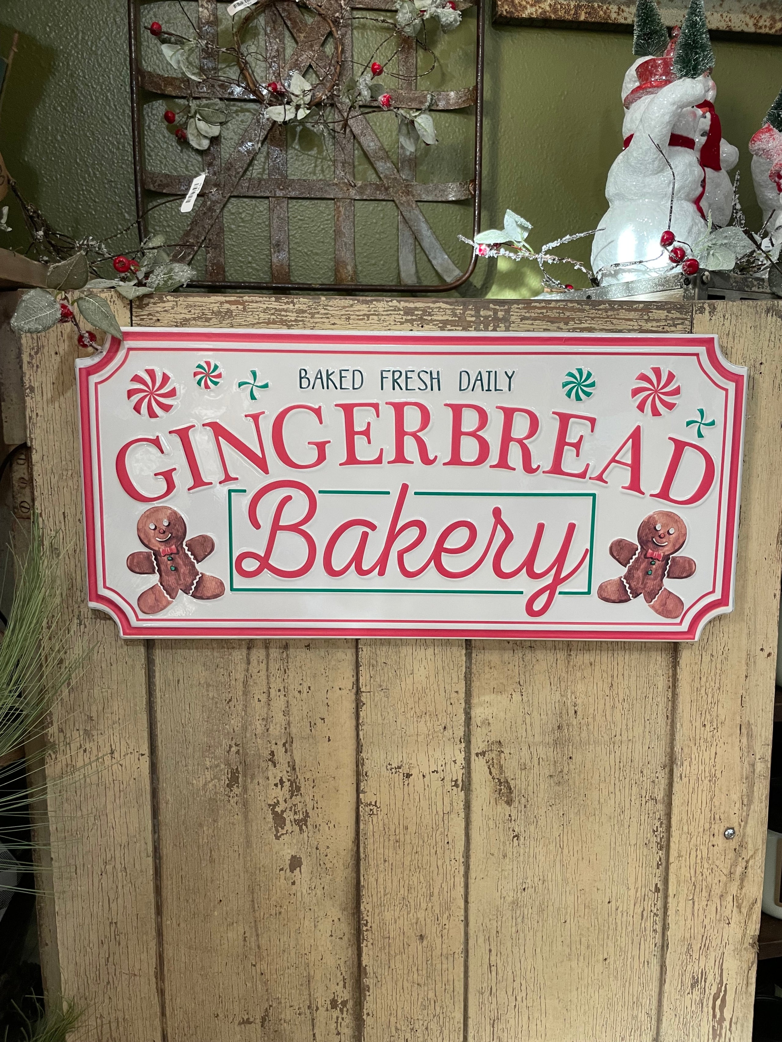 Gingerbread Bakery Sign | Primitive Peddler 206 2nd Street SE ...